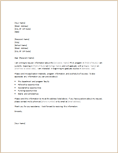 10 Academic Letter Templates for MS WORD | Document Hub