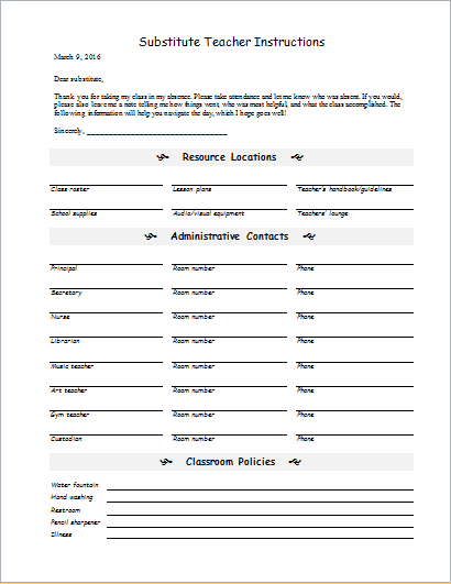 Parent Teacher Communication Log for EXCEL | Document Hub
