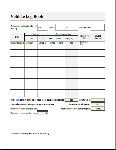 Free Excel Logbook Template PRINTABLE TEMPLATES