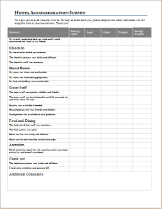 6 Editable Survey Form Templates for MS WORD | Document Hub