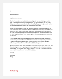 8 Apology Letters to a Friend for Various Reasons | Document Hub
