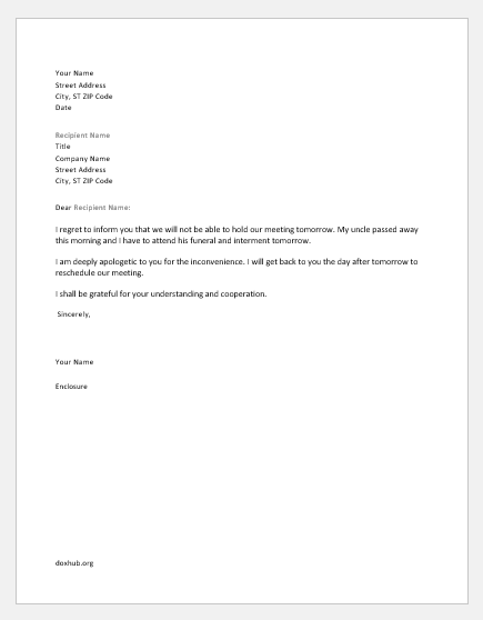 8 Popular Excuse Letters For Various Reasons Document Hub