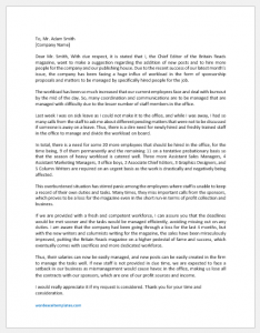 Letter Requesting for More Staff | Download Edit & Print