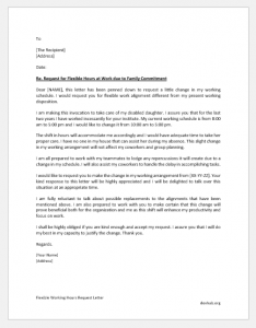 Flexible Working Hours Request Letter | Document Hub